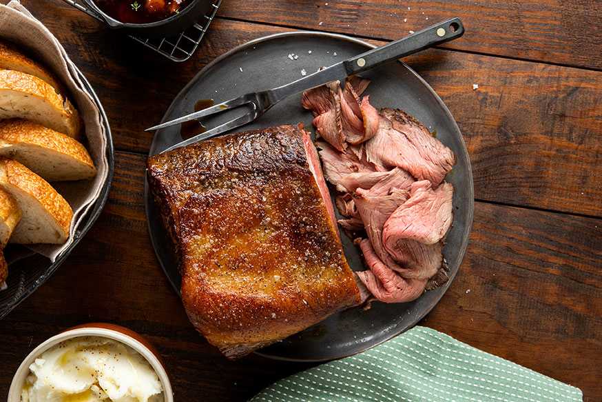 Bottom Round Roast with Mushroom Sauce - Preferred Angus®